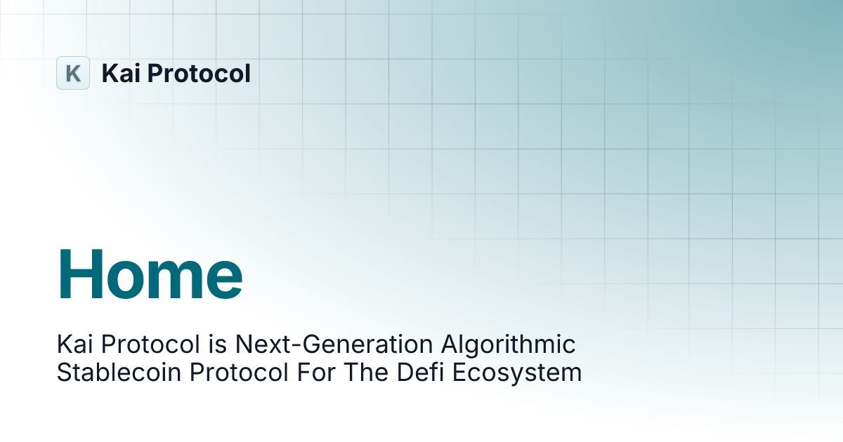 Home | Kai Protocol